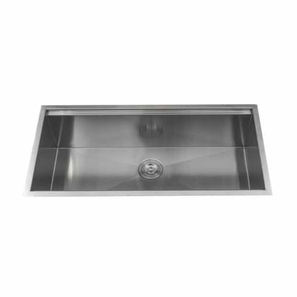 Single Bowl Ledge Sink 38" x 19" x 10" Stainless Steel Kitchen Sink ...